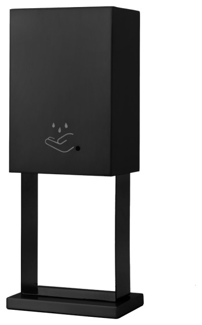 Luxe Tabletop Touchless Hand Sanitizer Dispenser, 21", Matte Black ...