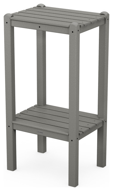 Polywood Two Shelf Bar Side Table - Transitional - Outdoor Side Tables ...