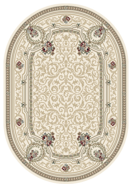 Ancient Garden 57091-6464 Traditional Rectangle Area Rug, 5'3"x7'7 ...