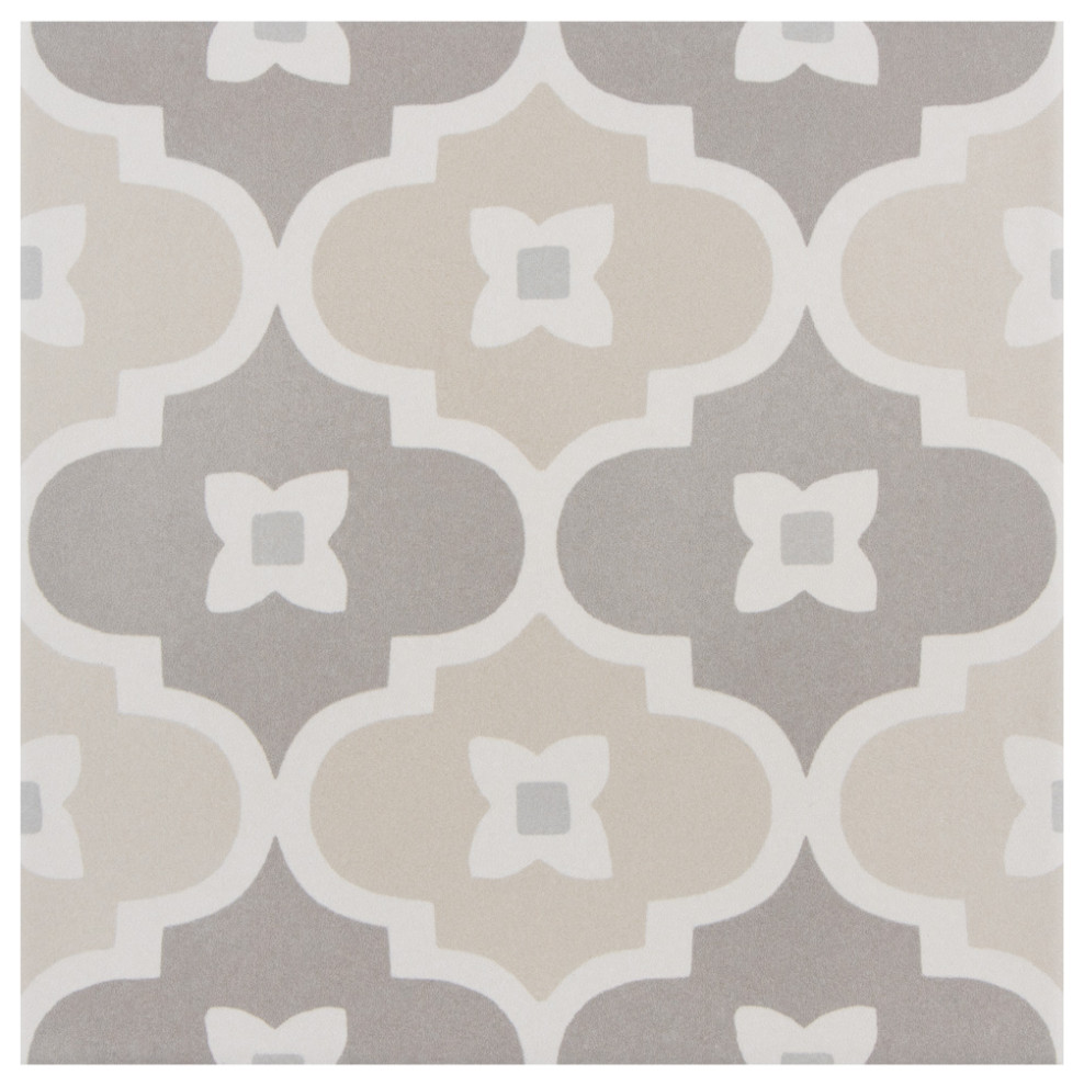 Caprice Porcelain Floor and Wall Tile, Pastel Bowtie, Sample ...