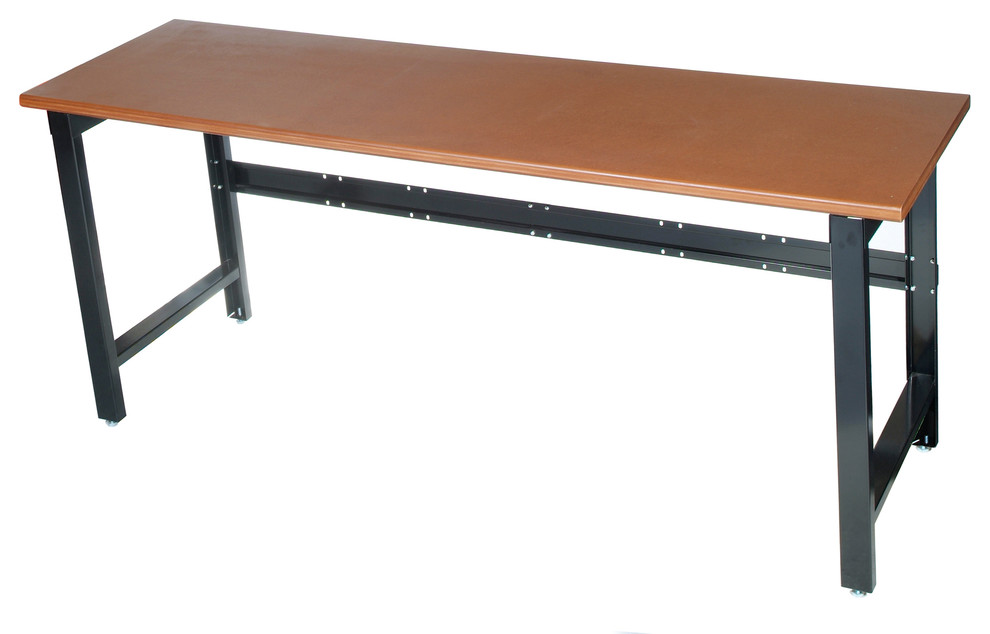 84" Wide Work Bench With Epoxy Work Surface - Contemporary - Garage And ...