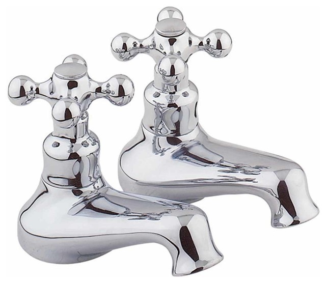 Bathroom Single Tap Faucet Chrome Pair 2 Handles Widespread ...