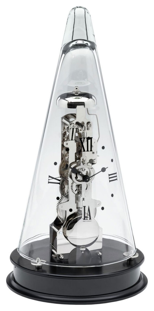 Leyton Clock With Black Base - Contemporary - Desk And Mantel Clocks ...