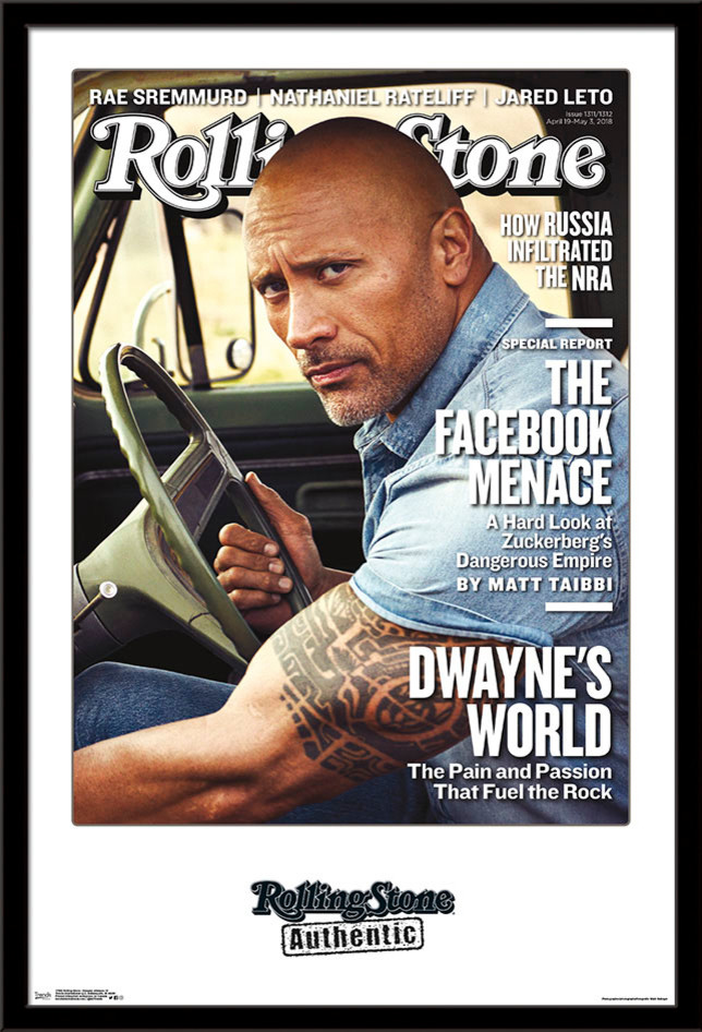 Rolling Stone Dwayne Johnson 18 Poster, 24.25"x35.75" - Contemporary ...
