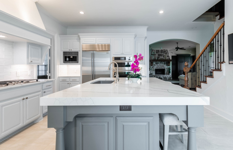 Southlake Copperfield St. Kitchen Design Build - Transitional - Kitchen ...