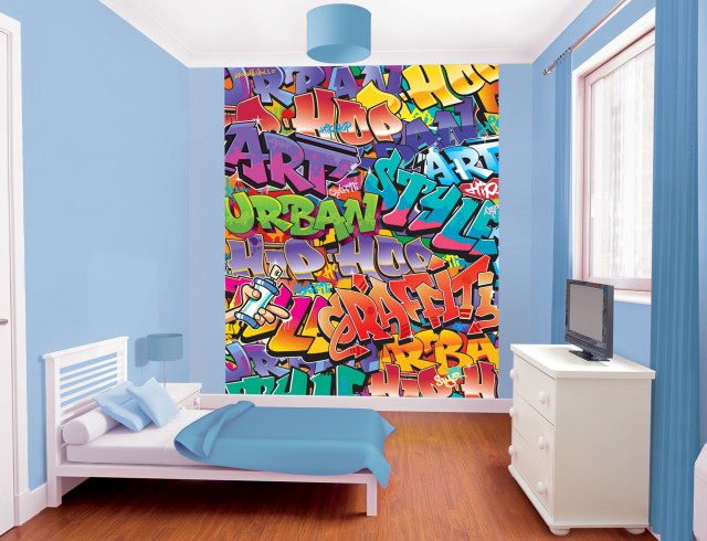 Brewster WT42827 Graffiti Wall Mural - Contemporary - Kids Wall Decor ...