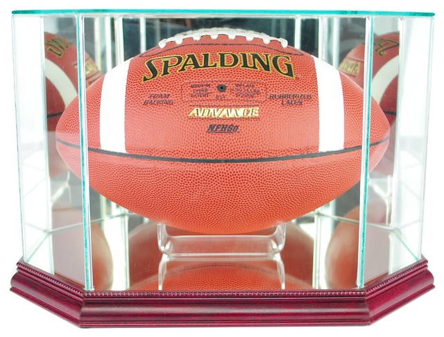Octagon Football Display Case - Traditional - Display And Wall Shelves ...