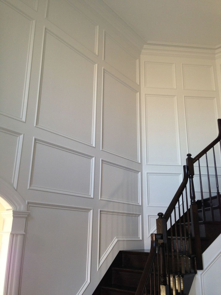 custom made recessed panels in entry area - Traditional - Entry - New ...