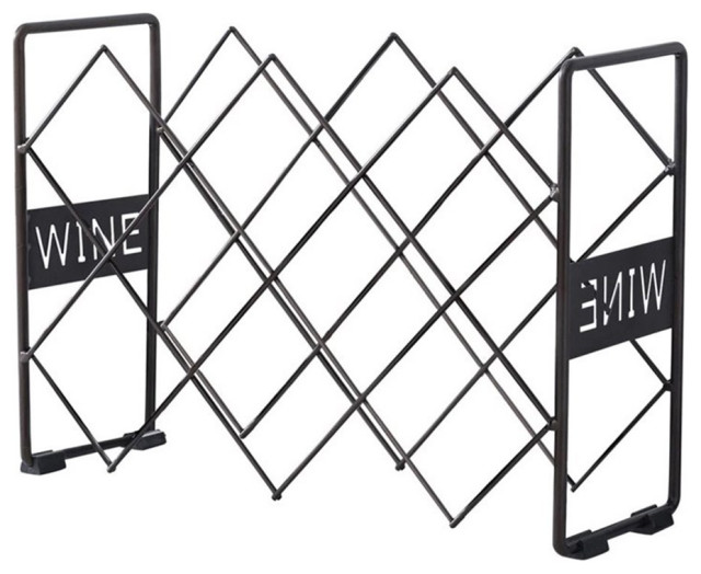 IN Room Furniture Designs Contemporary Metal Free-Standing Wine Rack in ...