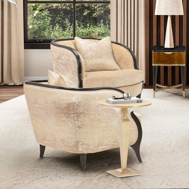Malibu Crest Accent Chair - Honey/Dark Espresso - Transitional ...