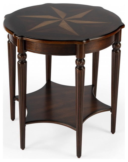 Traditional Cherry Accent Table - Traditional - Side Tables And End ...