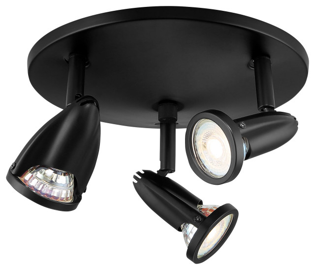 Access Cobra 3-Light Track Lighting in Black, 4.000 - Transitional ...