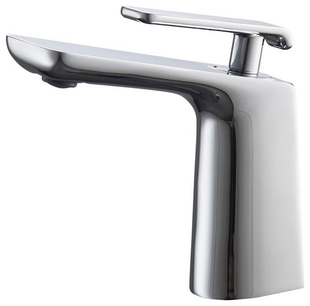 Aqua Adatto Single Lever Faucet, Chrome - Contemporary - Bathroom ...