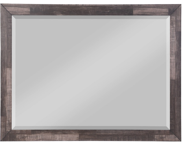 ACME Juniper Rectangular Wooden Frame Bedroom Mirror in Dark Cherry ...