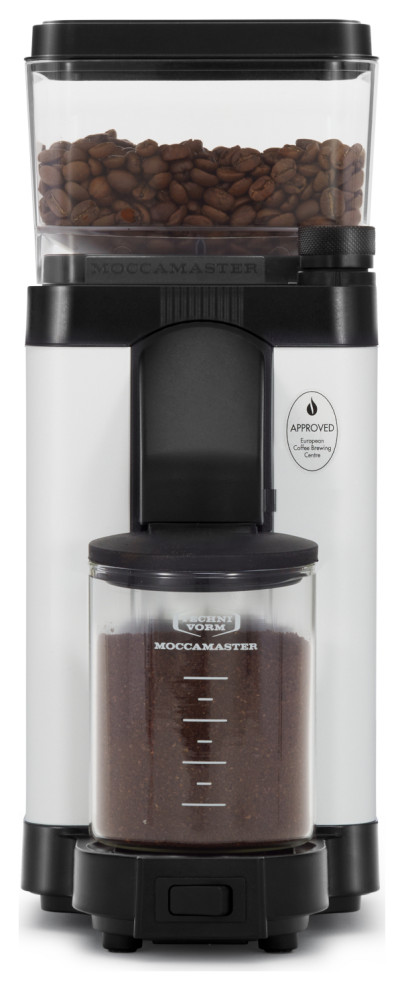 Moccamaster Matte White KM5 Burr Grinder - Transitional - Coffee ...