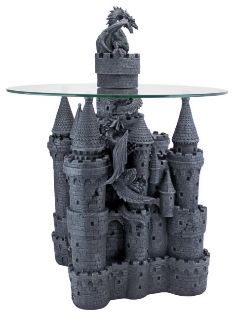 Design Toscano Lord Langtons Castle Table - Contemporary - Side Tables ...