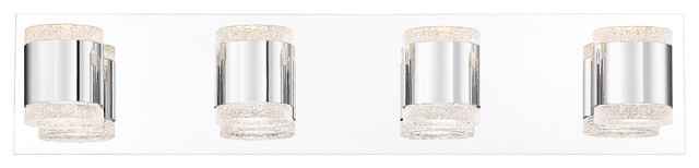 8 Light Contemporary Vanity - Contemporary - Bathroom Vanity Lighting ...