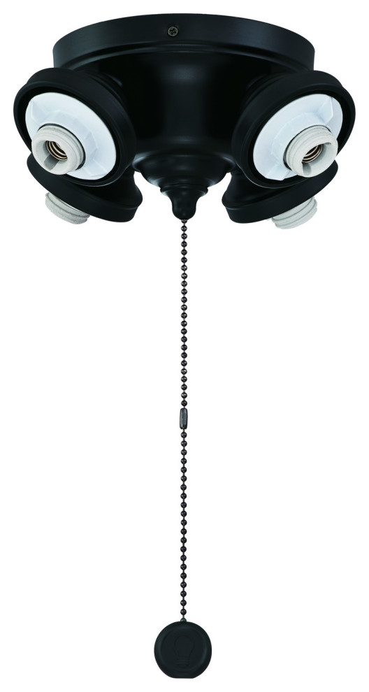 Fanimation F8BL Four Light Fitter Black Finish - Contemporary - Ceiling ...