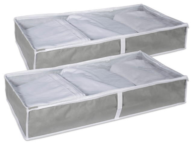 DII Gray Soft Storage (Set of 2) - Transitional - Storage Bins And ...