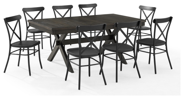 Hayden 9Pc Dining Set WithCamille Chairs - Transitional - Dining Sets ...