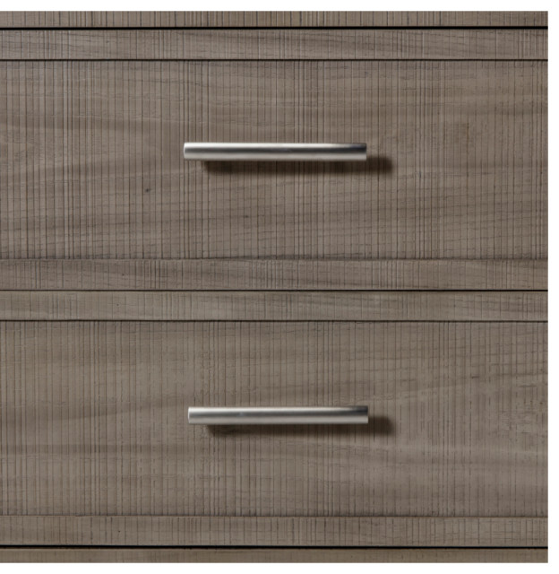 Gray Ash Three Drawer Nightstand, Andrew Martin Raffles - Transitional ...