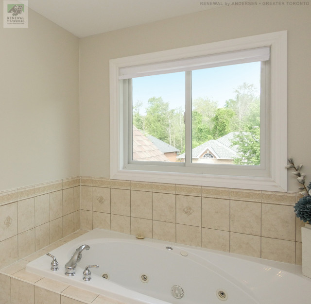 Fantastic Bathroom with New Sliding Window - Renewal by Andersen ... Fantastic Bathroom with New Sliding Window - Renewal by Andersen ...