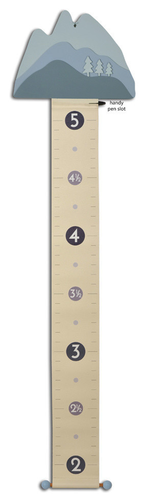 Mountain Growth Chart, Blue - Contemporary - Growth Charts - by Tree by ...