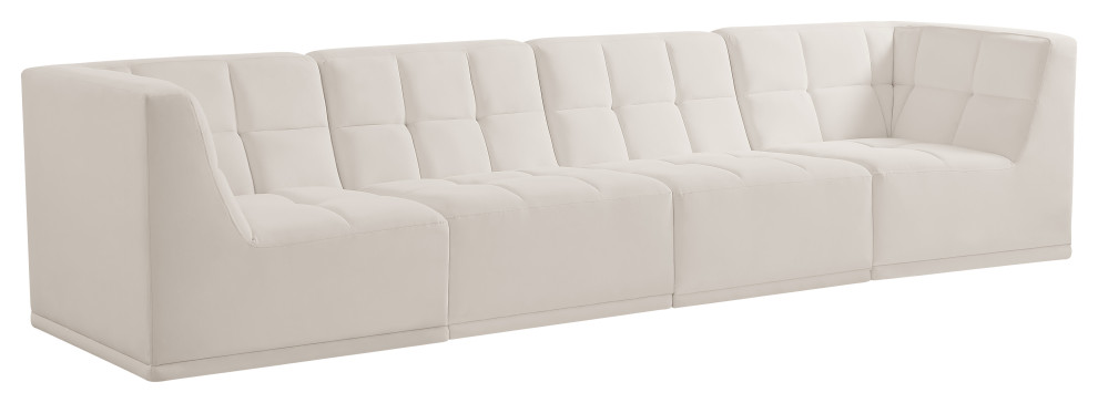 Relax Velvet Upholstered Modular Sofa - Transitional - Sofas - by ...