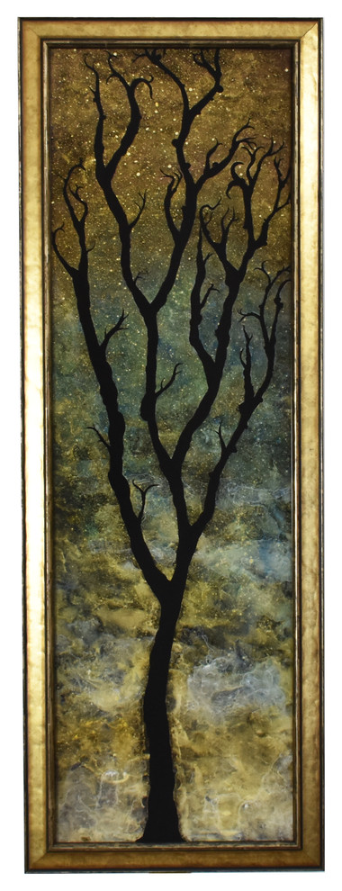 Original Tree, Reverse Painting, on Acrylic Panel, Framed by Tammy Pace ...