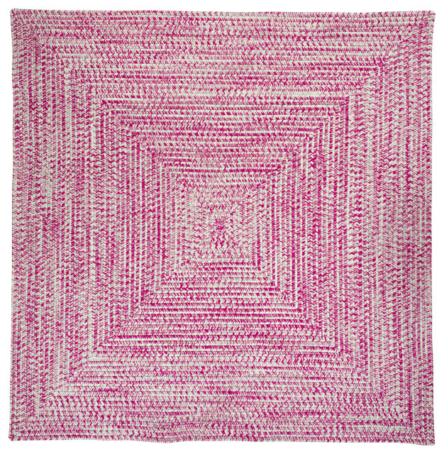 Catalina - Magenta 7' square, Square, Braided - Contemporary - Outdoor ...
