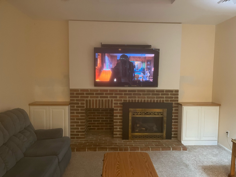 red brick fireplace | Houzz Forum