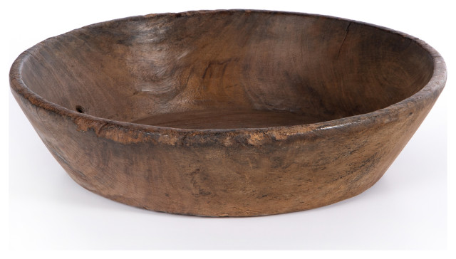 Found Wooden Bowl-Reclaimed Natural - Rustic - Decorative Bowls - by ...