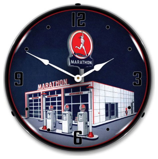 1902875 Marathon Gas Clock - Midcentury - Wall Clocks - by VirVentures ...