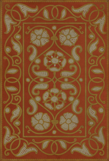 Pattern 64 Storybook 38x56 Vintage Vinyl Floorcloth - Traditional ...