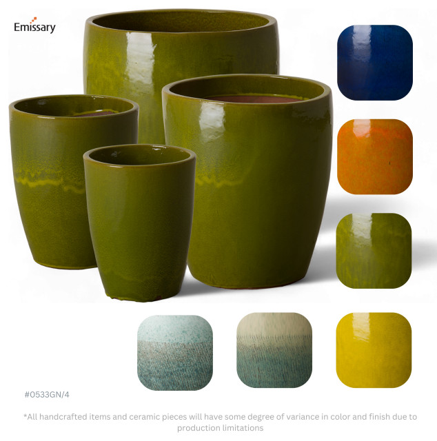 Green Bullet Planter - Contemporary - Outdoor Pots And Planters - by ...