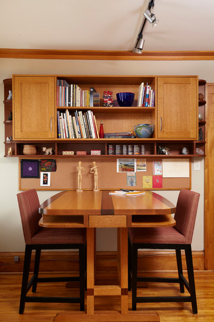 Craftsman Style Home Office Desk Design