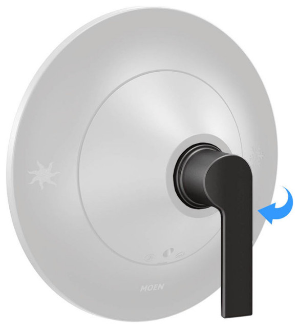 Moen 190860BL Doux Moentrol Handle Kit, Matte Black - Modern - Tub And ...