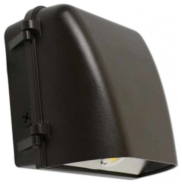LED Small Wall Pack - 13 Watt - Bronze Finish - Transitional - Outdoor ...