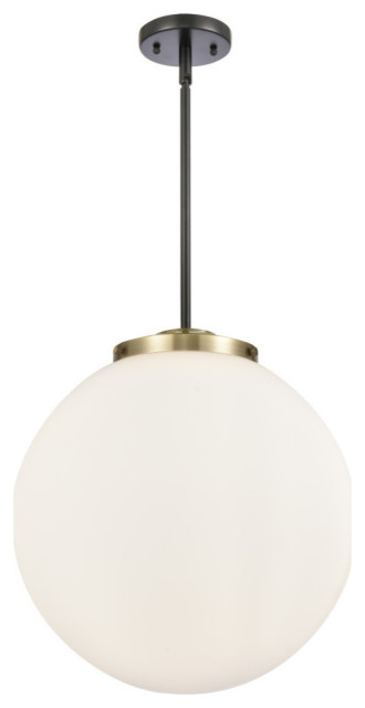 Beacon 1-LT 16" Pendant 221-3S-BAB-G201-16, Black Antique Brass ...