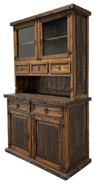 Oasis Small Hutch & Buffet - Rustic - China Cabinets And Hutches - by ...