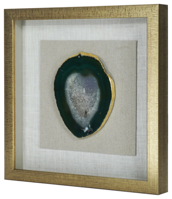 Agate Slice Shadow Box Wall Décor - Contemporary - Wall Accents - by ...