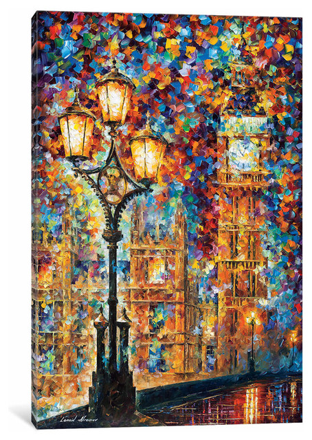 London's Dreams by Leonid Afremov Canvas Print, 12"x8"x0.75 ...