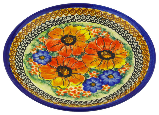 Polmedia Polish Pottery 7" Stoneware Plate - Contemporary - Serving ...