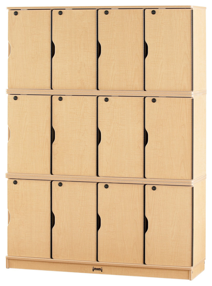 MapleWave Stacking Lockable Lockers - Triple Stack - Transitional ...