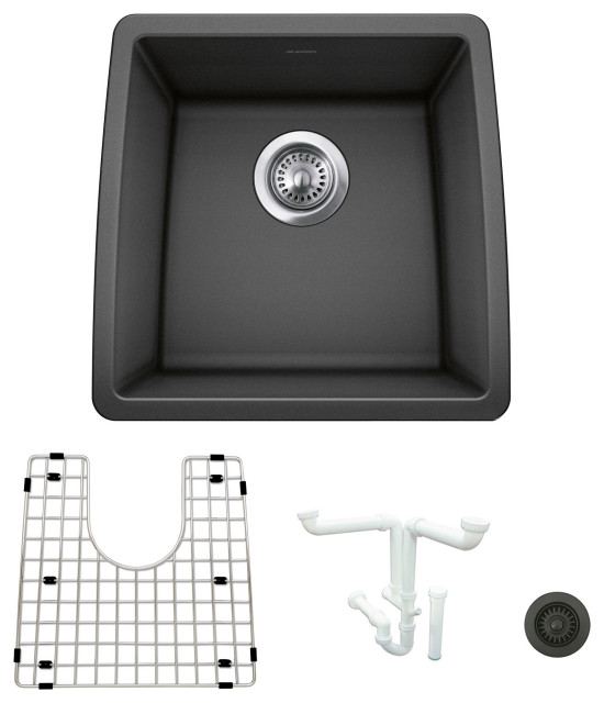 Blanco KA-440081 Performa 17-1/2" Undermount Single Basin Granite ...