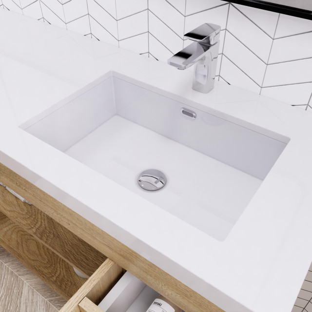 Rosa 60" Freestanding Vanity with Reinforced Acrylic Sinks (Right Side ...