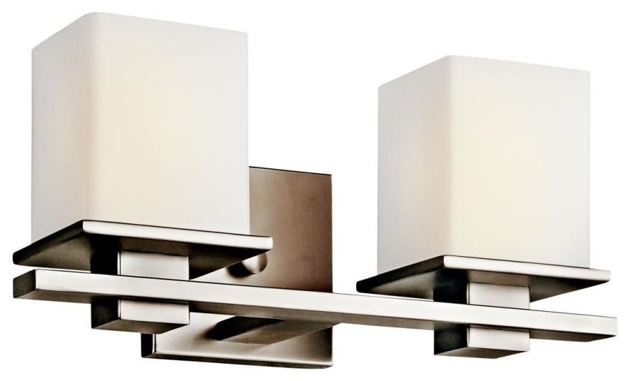 Tully 2-Light Bathroom Vanity Lightroom Vanity Light Wall Mount in ...