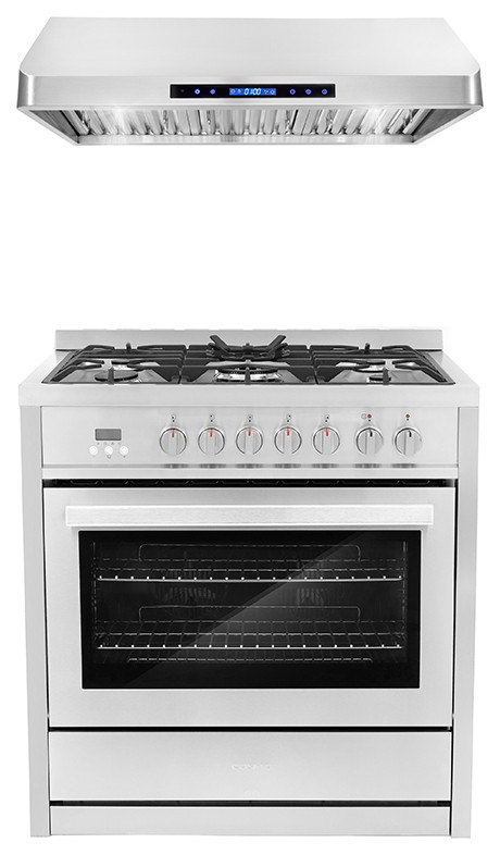 2-Piece Kitchen, 36" 240V Dual Fuel Range and 36" Under Cabinet Range ...
