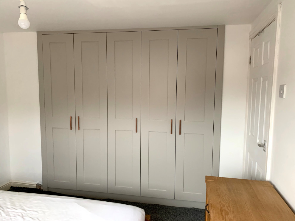 Wardrobes With Shaker Doors Painted in Farrow & Ball 'Purbeck Stone ...