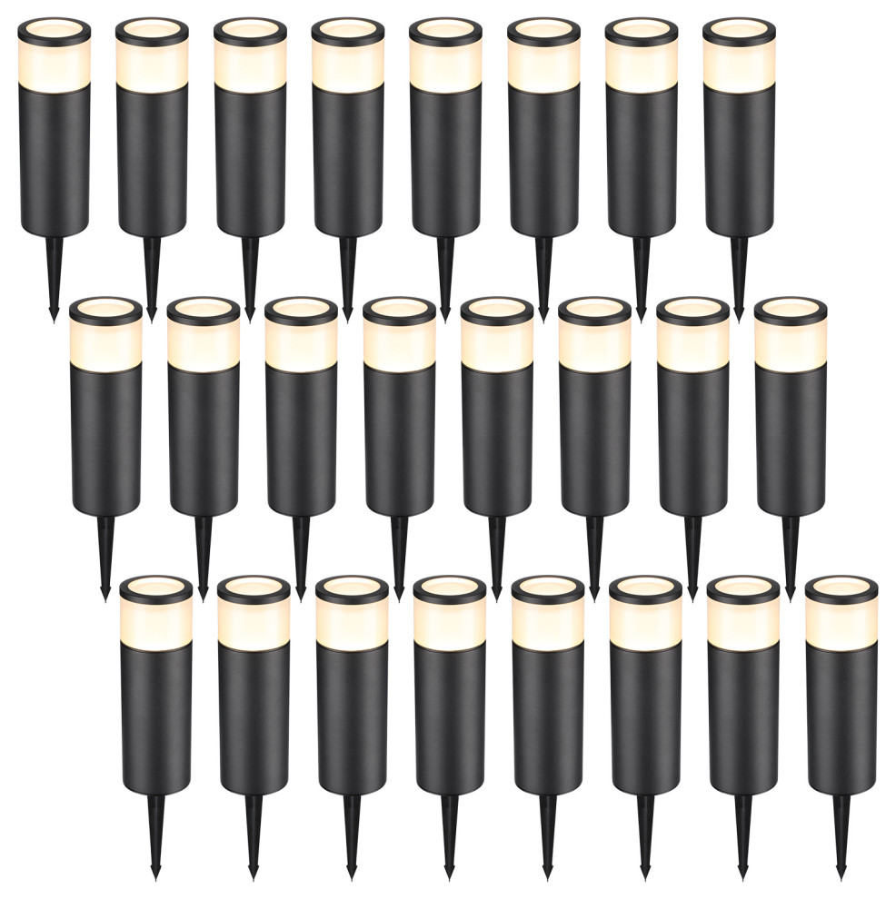 24-Pack 5W LED Pathway Light, Low Voltage, 3000K Warm White ...